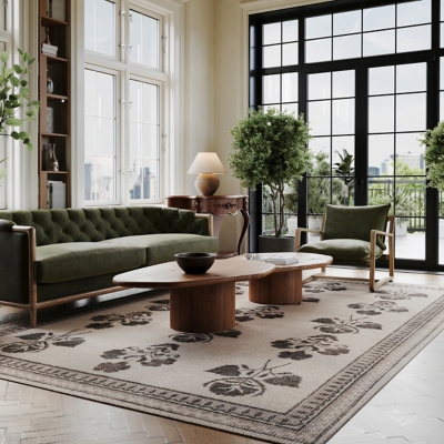 Click here for Padma Lakshmi x Rugs USA Floris 3 x 5 Area Rug  Li... prices