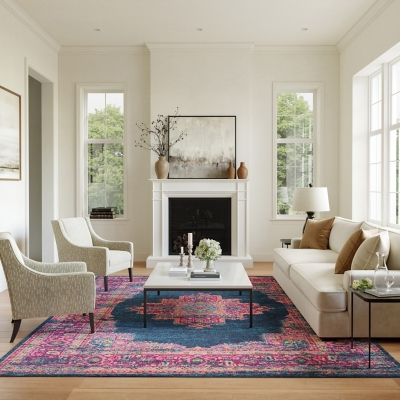 Click here for Nourison Home Passion 8 x 10 Area Rug  Blue prices