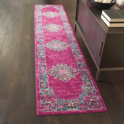 Click here for Nourison Home Passion 22 x 10 Runner Rug  Fuchsia prices