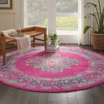 Click here for Nourison Home Passion 8 Round Area Rug  Fuchsia prices