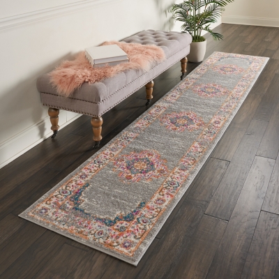 Click here for Nourison Home Passion 22 x 10 Runner Rug  Gray prices