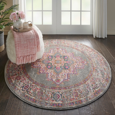 Click here for Nourison Home Passion 5 Round Area Rug  Gray prices