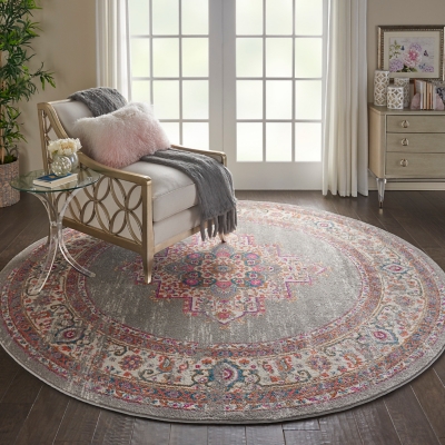 Click here for Nourison Home Passion 8 Round Area Rug  Gray prices