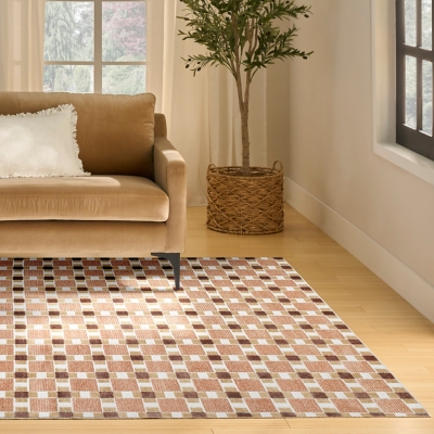 Click here for Nourison Home Nordic 8 x 10 Area Rug  Rust prices