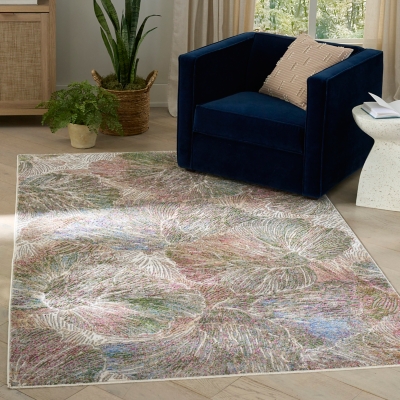 Click here for Nourison Harmony 5 x 8 Area Rug  Sage/Multi prices