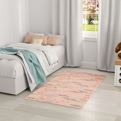 Click here for Nourison Home Feathers 5 x 7 Area Rug  Pink/Multi prices