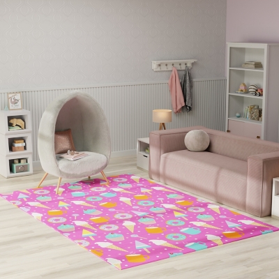 Click here for Nourison Home Sweet 7 x 9 Area Rug  Pink/Multi prices