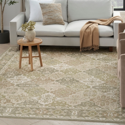 Click here for Nourison Home Grafix 39 x 59 Area Rug  Green prices