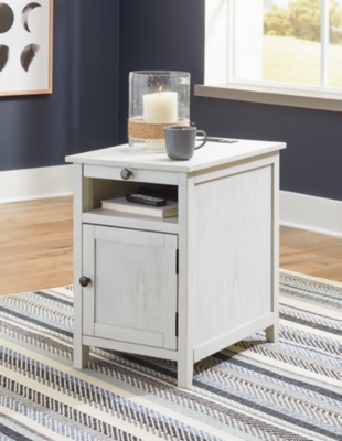 Click here for Treytown Chairside End Table  Antique White prices