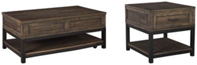 Click here for Johurst Coffee Table with 1 End Table  Grayish Bro... prices