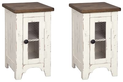 Click here for Wystfield 2 End Tables  White/Brown prices