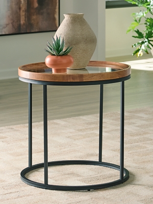 Click here for Noraluna End Table  Medium Brown prices