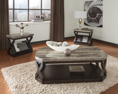 Radilyn Faux Marble Table (Set of 3) | Ashley
