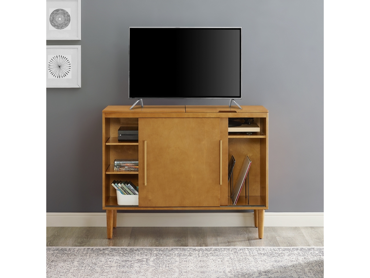 Turntable media console store