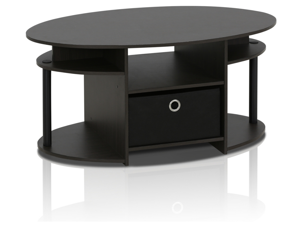 Jaya Oval Coffee Table with Bin Ashley