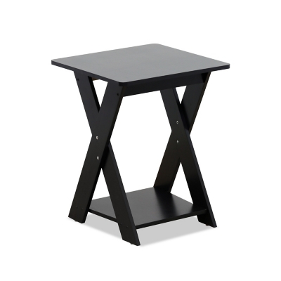 Click here for Espresso Finish Modern Criss-Crossed End Table prices