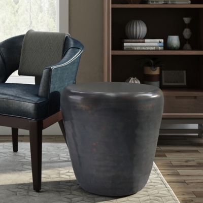 Click here for Garvy Industrial 20 inch Wide Metal Accent Side Ta... prices