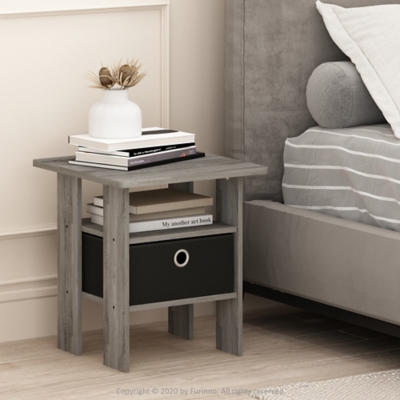 Click here for Andrey End Table with Bin Drawer  French Oak prices