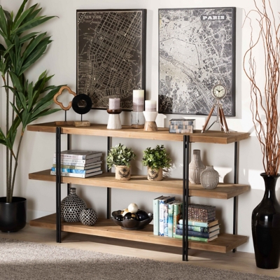 Click here for Tarah Metal Console Table  Brown/Black prices