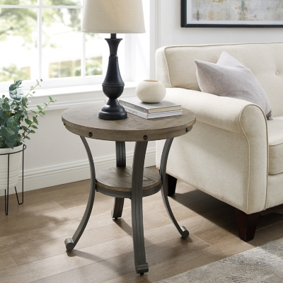Click here for Powel Owens Side Table  Pewter Gray prices