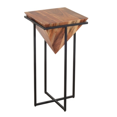 Click here for The Urban Port Pyramid Side Table  Brown prices