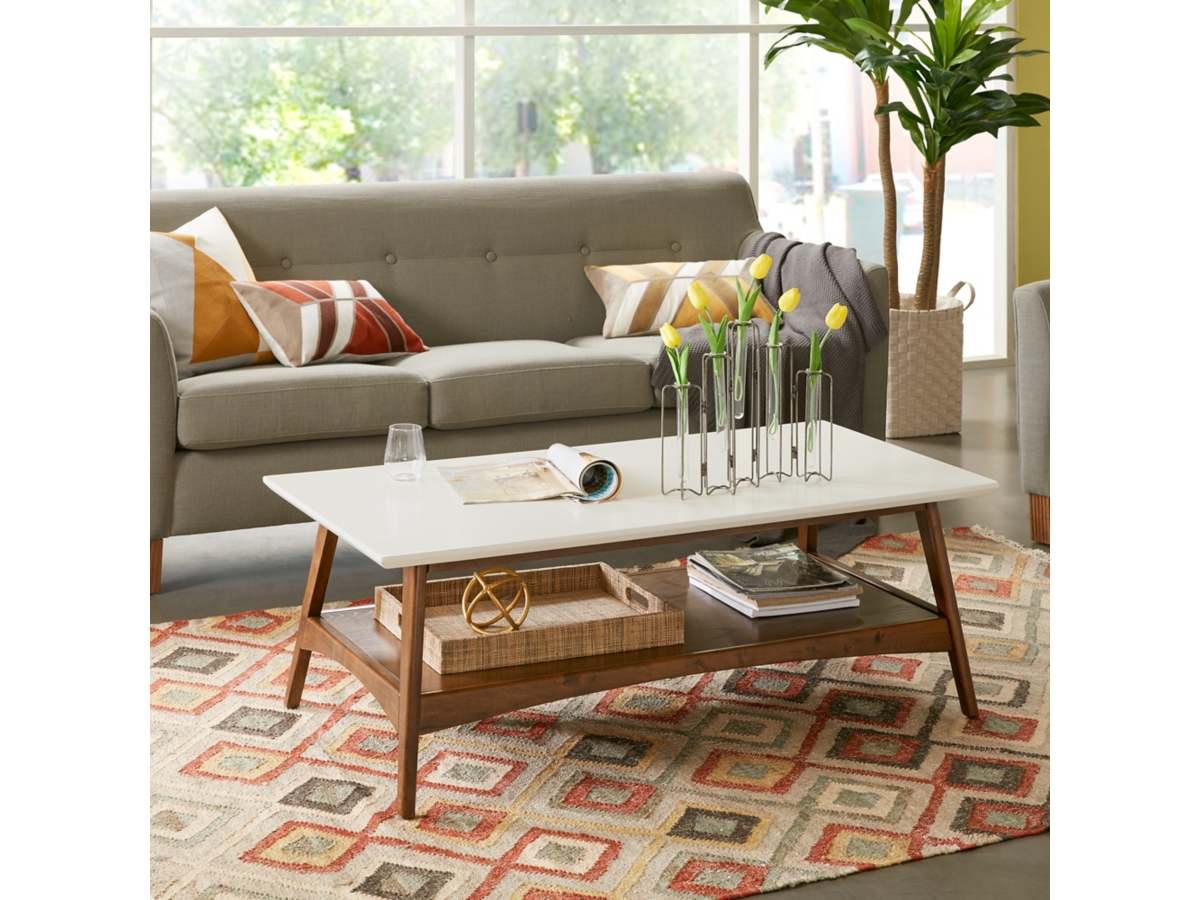 White Wood Coffee Table Ashley Furniture
