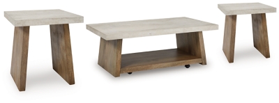 Click here for Brendalhouse Coffee Table with 2 End Tables  Light... prices