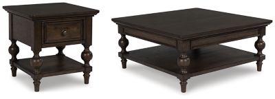 Click here for Veramond Coffee Table with 1 End Table  Dark Brown prices