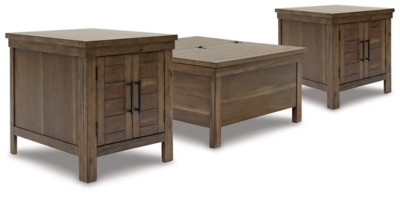 Click here for Moriville Coffee Table with 2 End Tables  Grayish... prices
