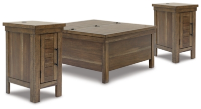 Moriville Coffee Table with 2 End Tables | Ashley