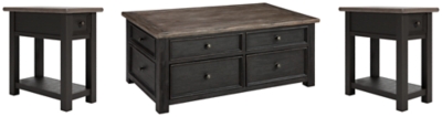 Click here for Tyler Creek Coffee Table with 2 End Tables  Grayis... prices