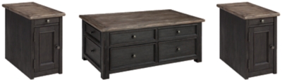 Click here for Tyler Creek Coffee Table with 2 End Tables  Grayis... prices