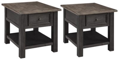 Click here for Tyler Creek 2 End Tables  Grayish Brown/Black prices