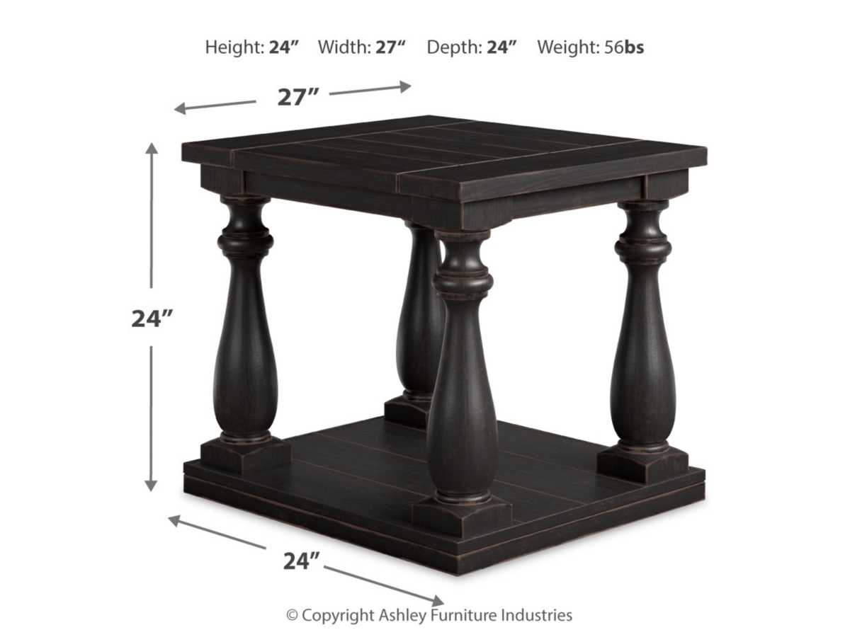 Black end tables ashley furniture store