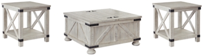 Click here for Carynhurst Coffee Table with 2 End Tables  Whitewa... prices