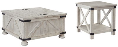 Click here for Carynhurst Coffee Table with 1 End Table  Whitewas... prices