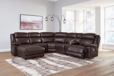Click here for VonKurt 6-Piece Power Leather Reclining Modular Se... prices