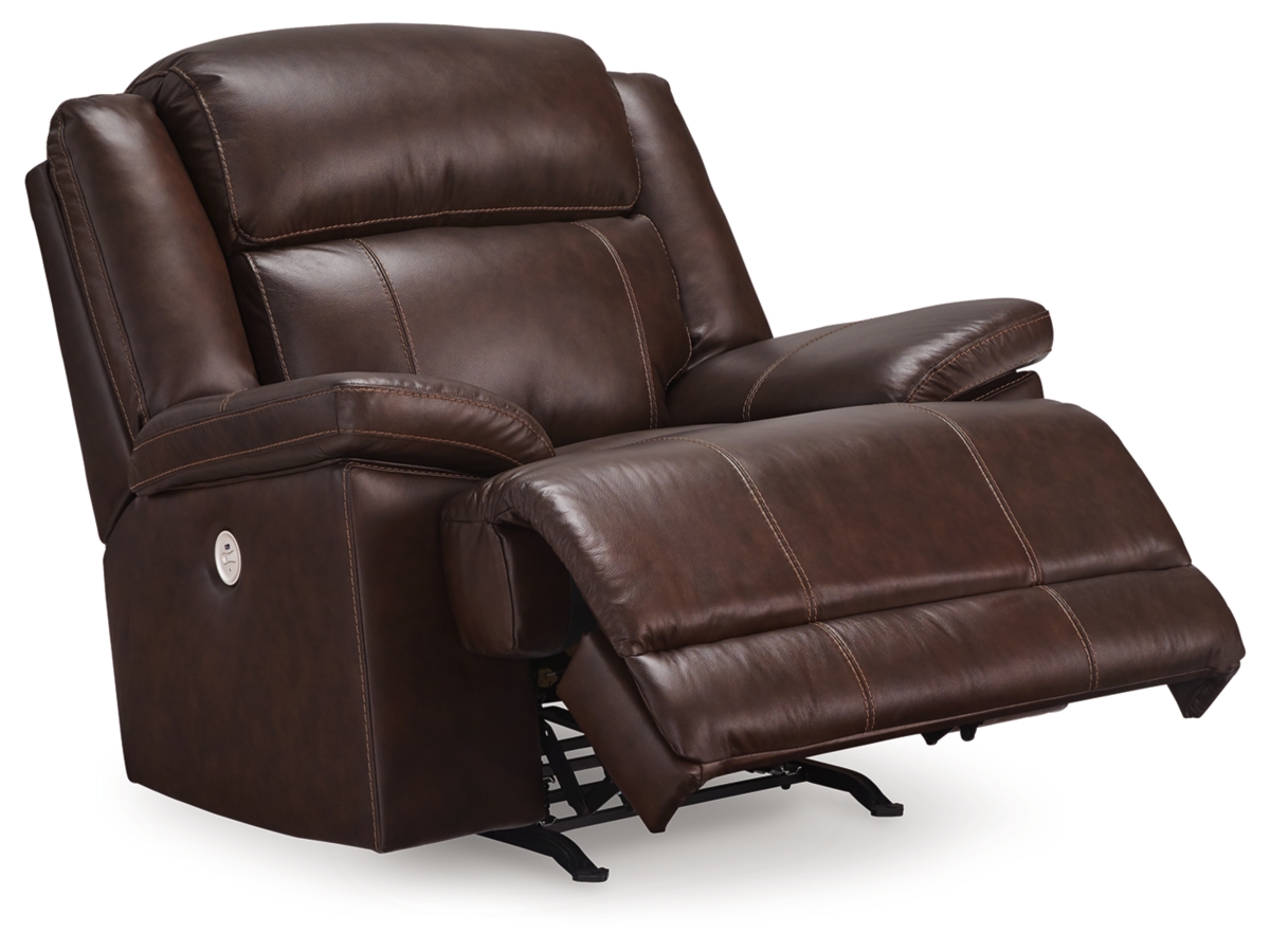 VonKurt Power Leather Rocker Recliner