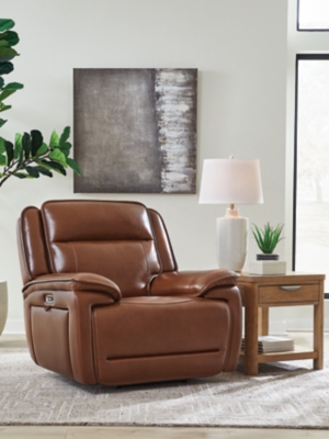 Click here for Healy Pier Dual Power Leather Recliner Leather  Ch... prices