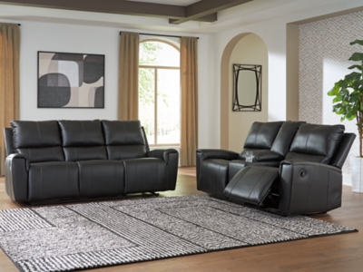 Click here for Danemere Sofa and Loveseat  Black prices