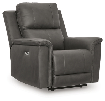 Beryton Dual Power Leather Recliner | Ashley