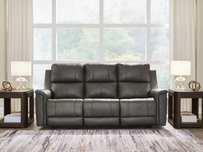 Click here for Beryton Dual Power Leather Reclining Sofa Leather... prices
