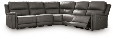 Beryton 5-Piece Dual Power Leather Reclining Sectional | Ashley