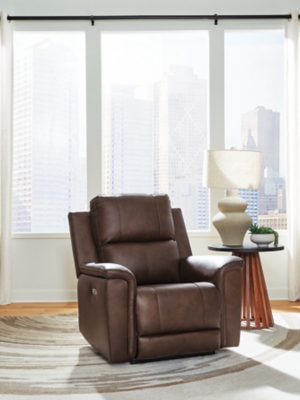 Click here for Beryton Dual Power Leather Recliner Leather  Espre... prices