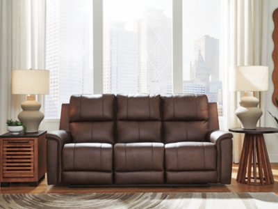 Click here for Beryton Dual Power Leather Reclining Sofa Leather... prices