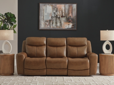 Click here for Momentum Moves Dual Power Leather Reclining Sofa L... prices