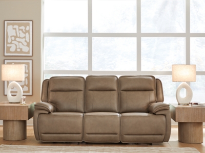 Click here for Malcesine Dual Power Leather Reclining Sofa Leathe... prices
