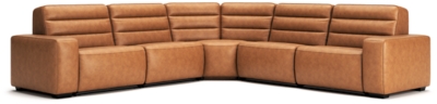 Click here for Modero 5-Piece Corner Reclining Leather Modular Se... prices