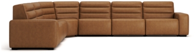 Click here for Modero 6-Piece Reclining Leather Modular L-Shaped... prices
