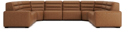 Click here for Modero 8-Piece Reclining Leather Modular U-Shaped... prices